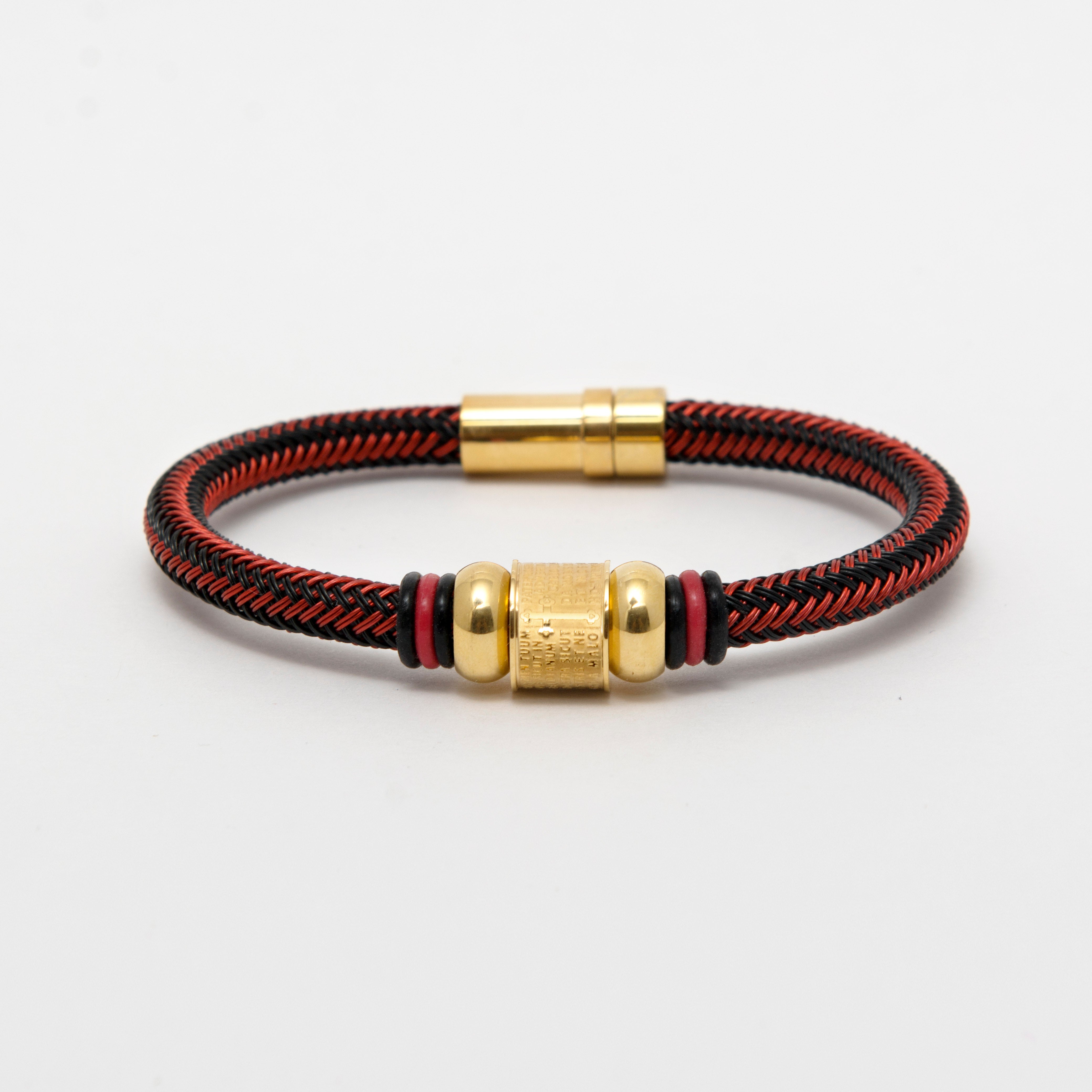 Lord's Prayer Classic Wire Gold Stripe & Red – babochkastore